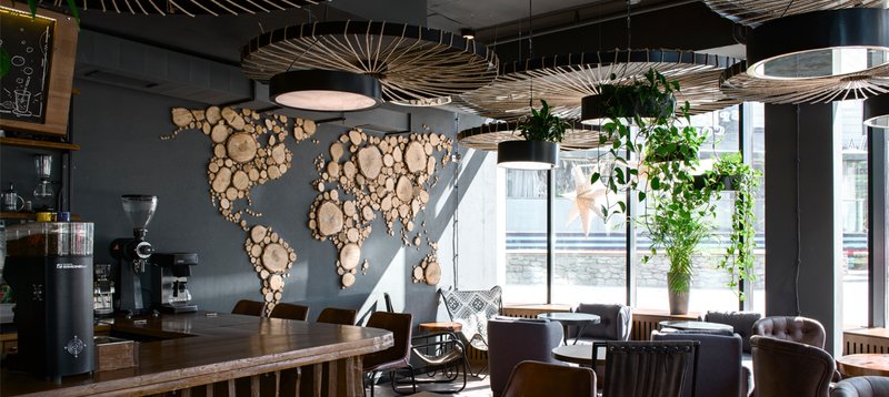 42.086P Barista coffee garden coffee house | design studio LEFTdesign