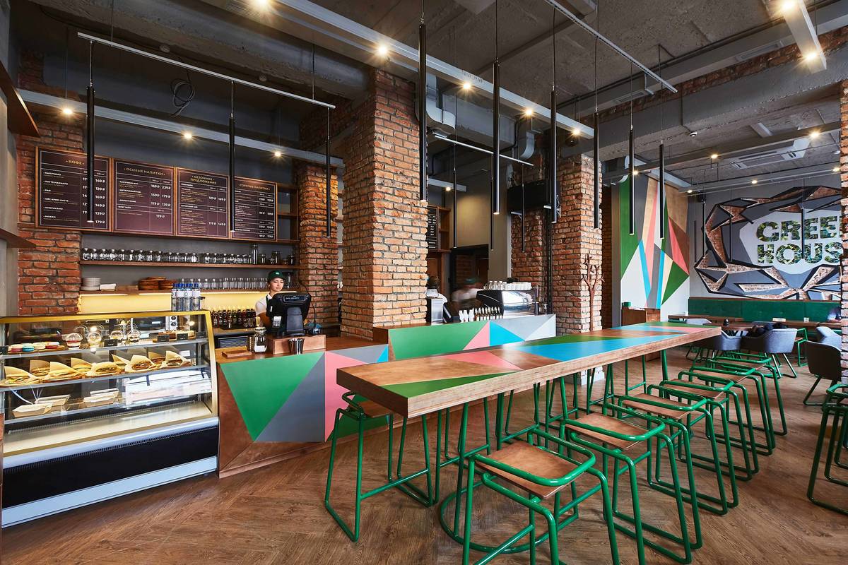 42.065P GreenHouse coffee house | design studio LEFTdesign